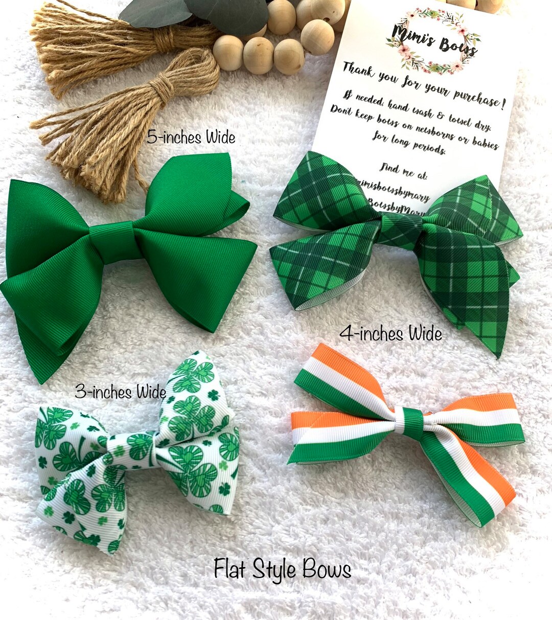 Clover Bow,st Patrick's Day Bows, Irish Hair Bows, Bows for Babies ...