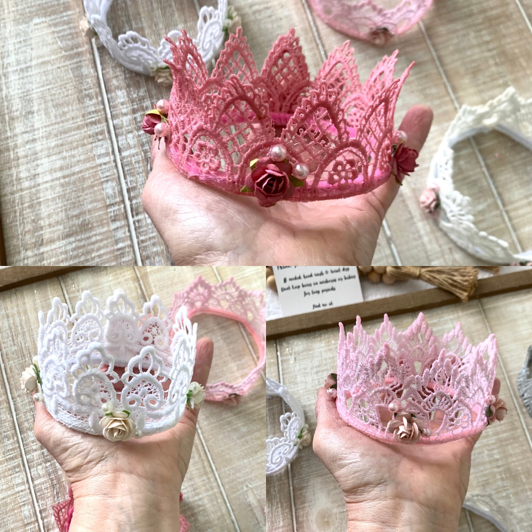 Newborn Baby Crowns, Mini Crowns, Crowns for Baby, Lace Crowns, Tiaras ...