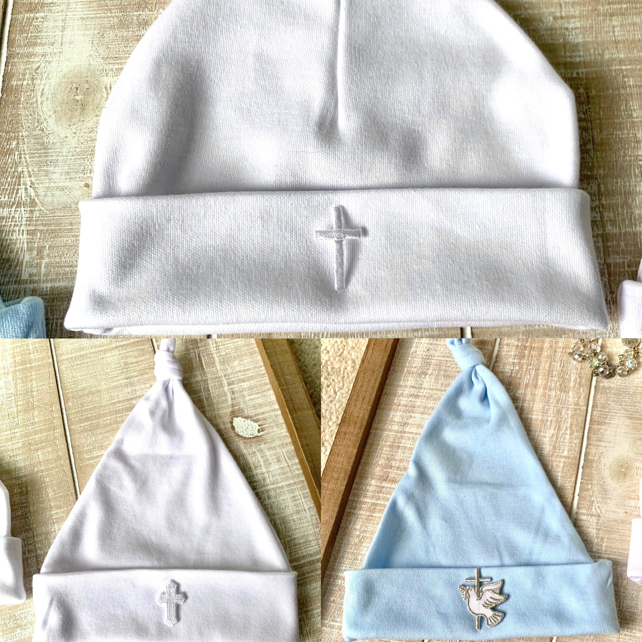 Baptism Hats, Christening Caps, Boy & Girl Baptism Hat, Religious Hats ...