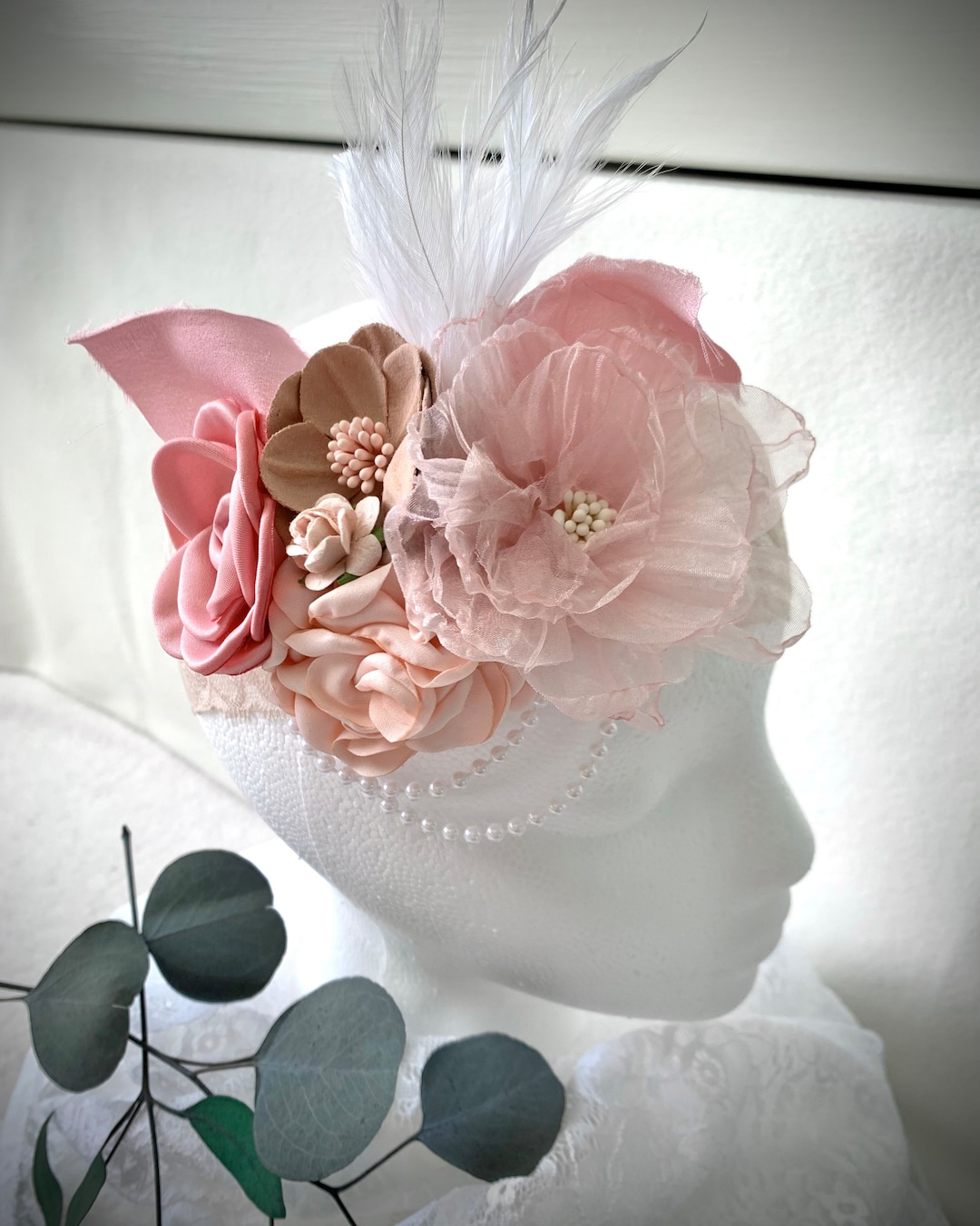 Fascinators, Gatsby Headpiece, 1920s Headband, Large Floral Headband ...