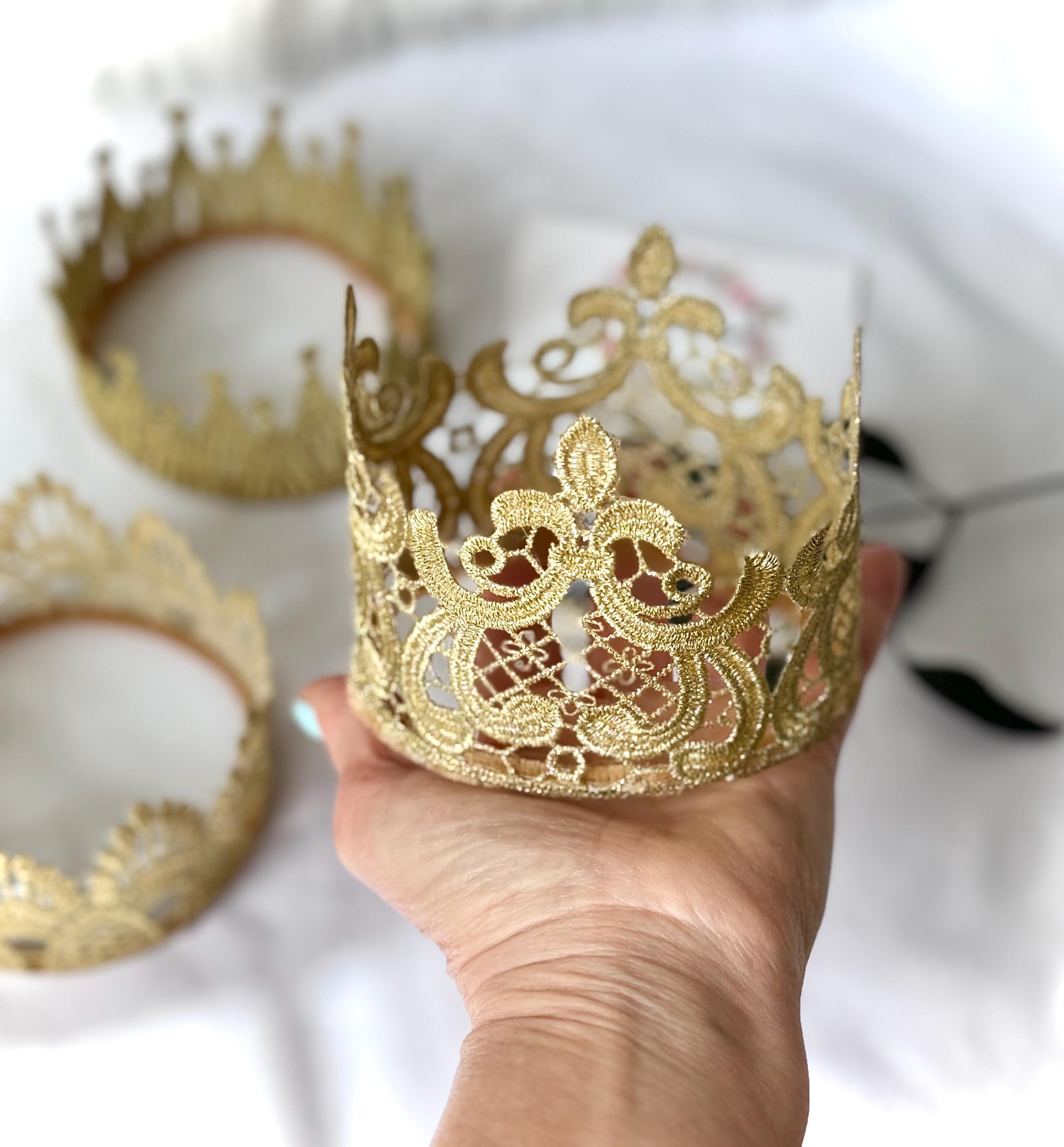 Gold Crown, Birthday Crown, Cake Smash Crown, Mini Crown, First ...
