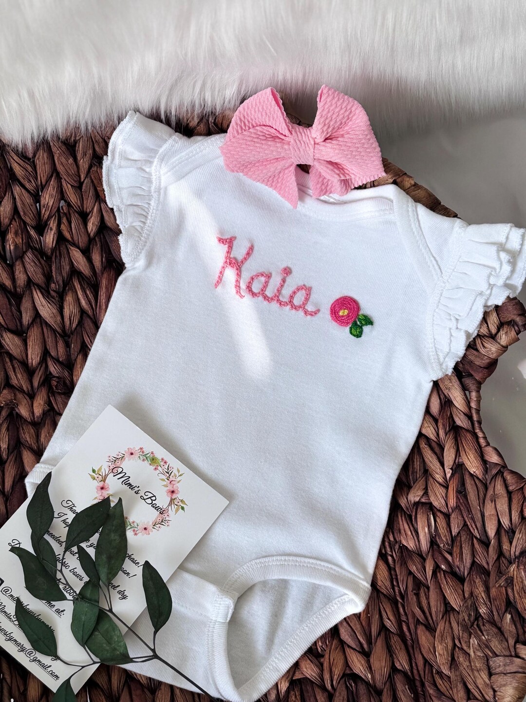 Embroidery,embroidered Baby Onesie, Customized Baby Clothes ...