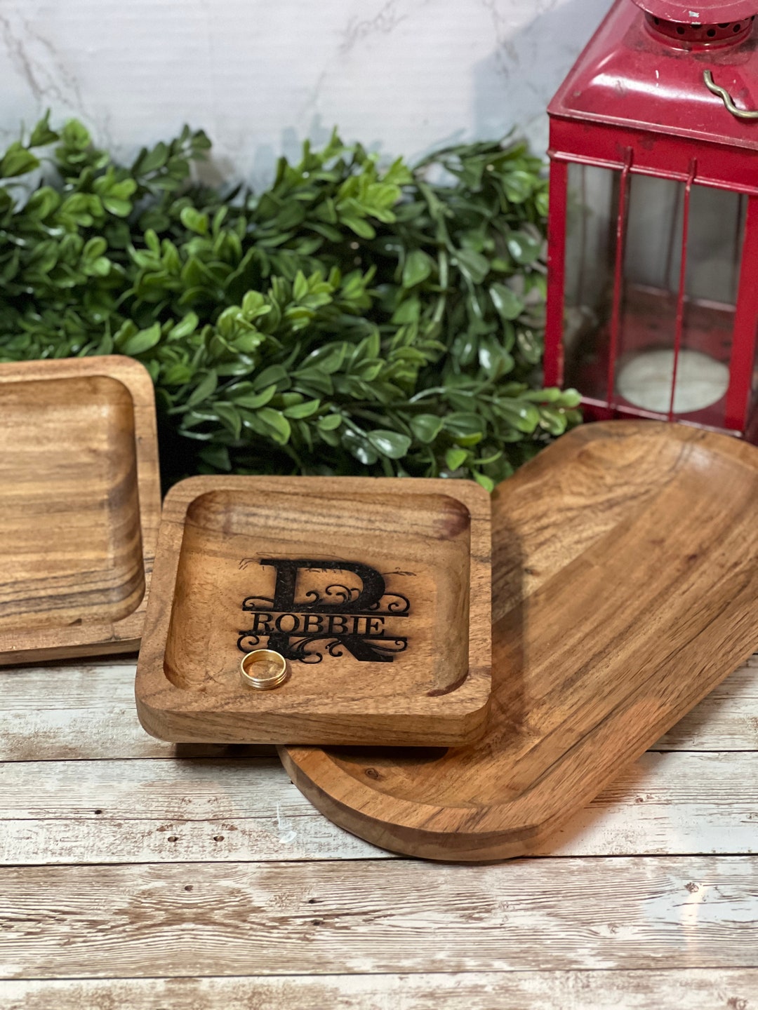 Custom Engraved Acacia Wood Dish - Etsy
