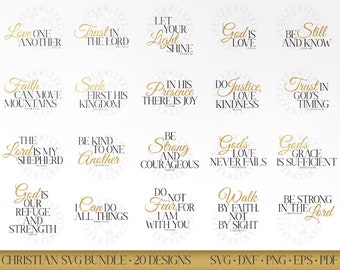 Christian SVG Bundle, Scripture Bundle, Instant Download, Bible Verse ...