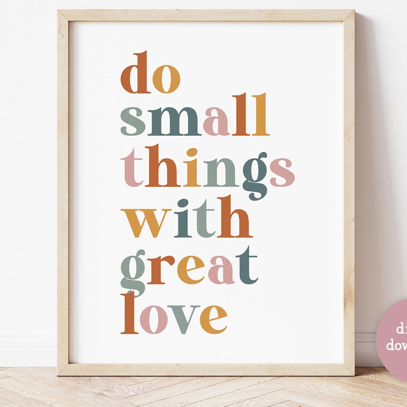Do Small Things With Great Love - Etsy