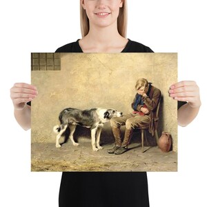 Briton Riviere Fidelity Master and Dog in Prison (1869) Poster - Etsy