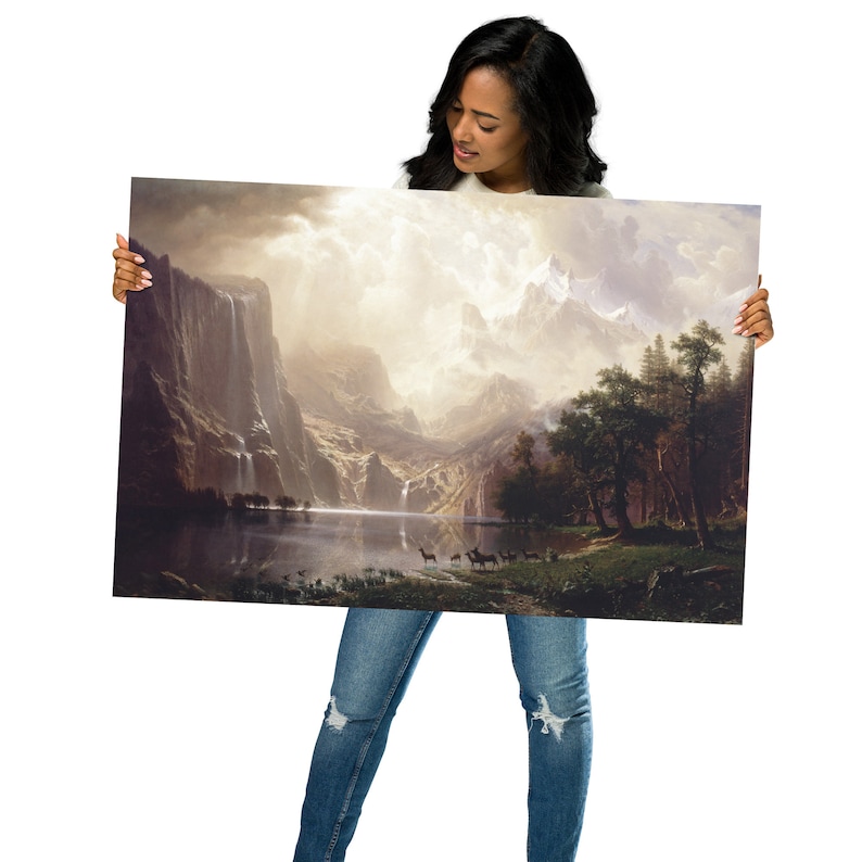 Albert Bierstadt - Among the Sierra Nevada California Masterpiece ...