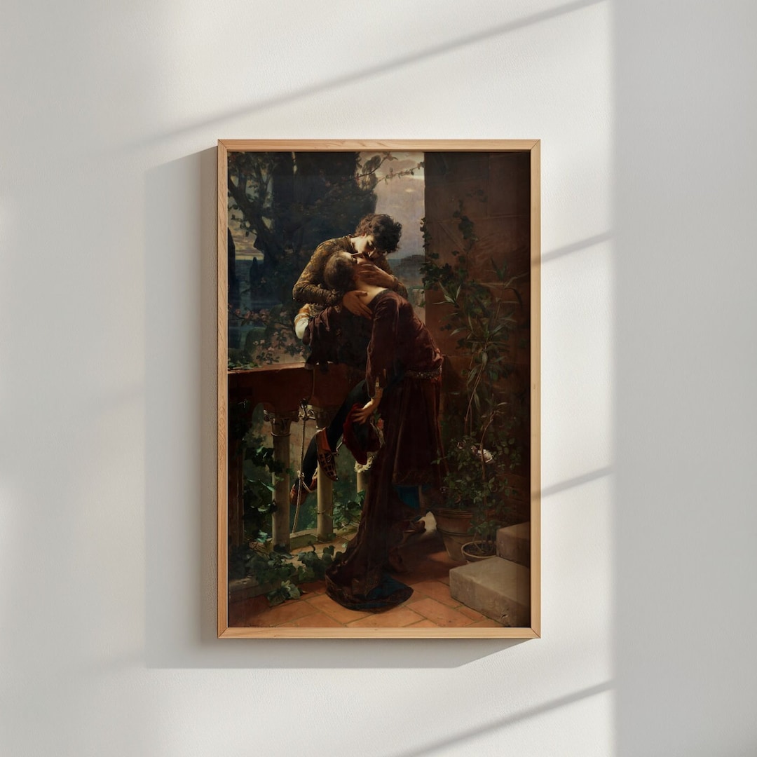 Romeo and Juliet on the Balcony by Julius Kronberg | Poster - Etsy