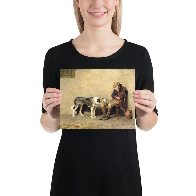 Briton Riviere Fidelity Master and Dog in Prison (1869) Poster - Etsy