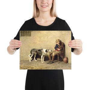 Briton Riviere Fidelity Master and Dog in Prison (1869) Poster - Etsy