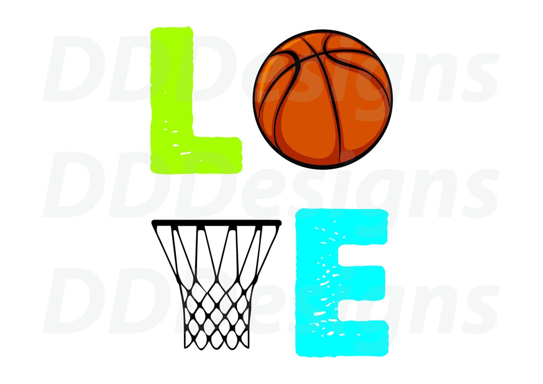 Love Basketball T-shirt Design - Etsy