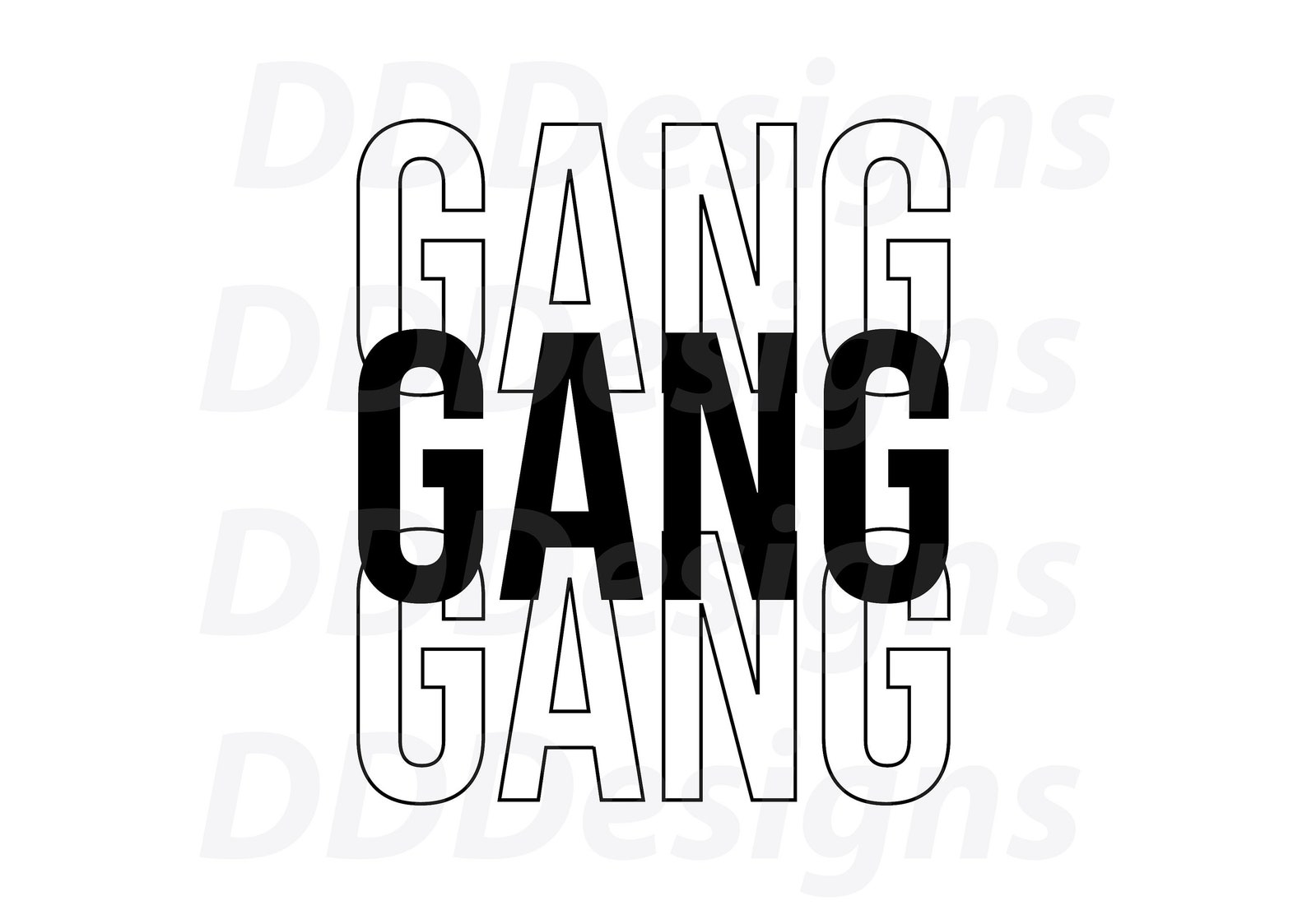 Gang Gang Gang T-shirt Design - Etsy