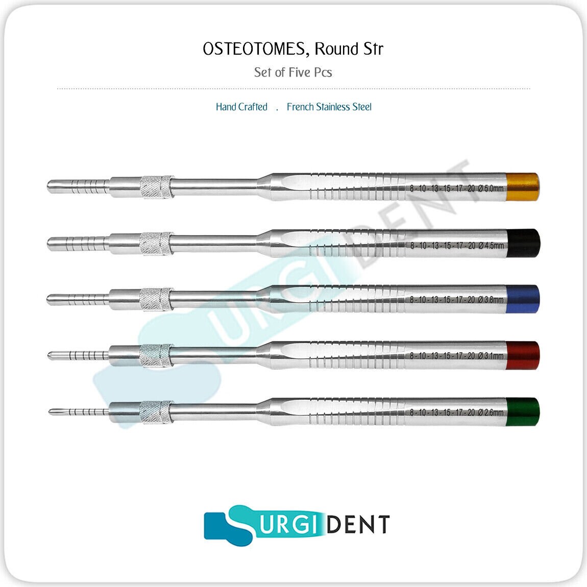 Sinus Lift Osteotomes Set Round Str & Cvd Dental Implant - Etsy