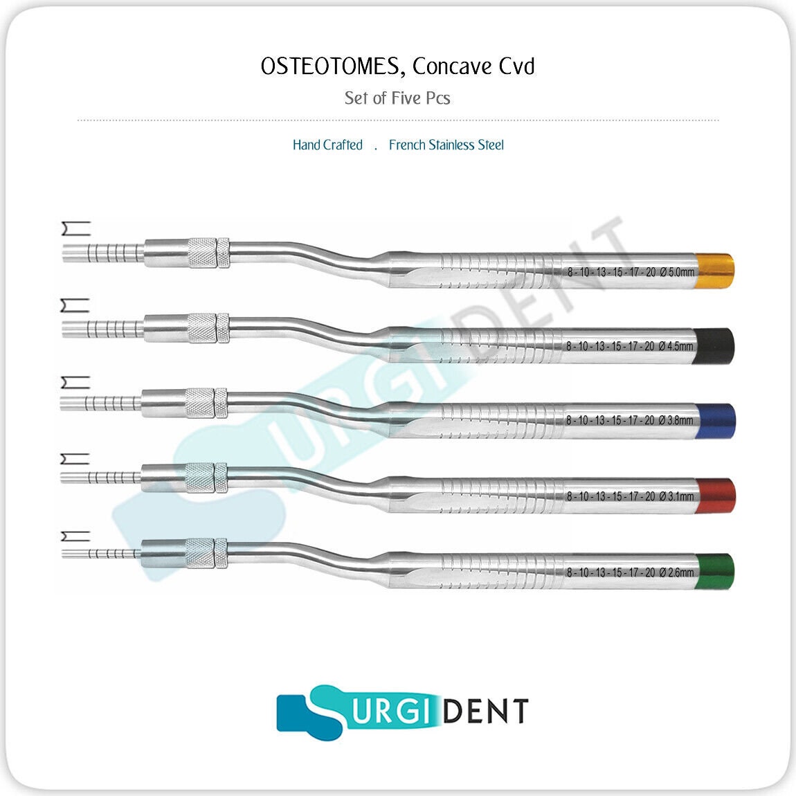 Sinus Lift Osteotomes Set Concave Str & Cvd Dental Implant Instrument New Ce - Etsy