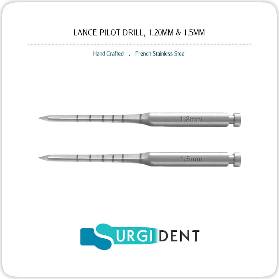 Lance Pilot Drill 1.20mm & 1.5mm Dental Implant Instruments 2 - Etsy