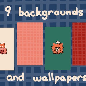 Hand Drawn Cat App Icons, Cute Digital App Download, App Icons, Widgets ...