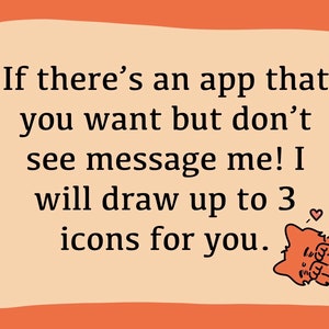 Hand Drawn Cat App Icons, Cute Digital App Download, App Icons, Widgets ...