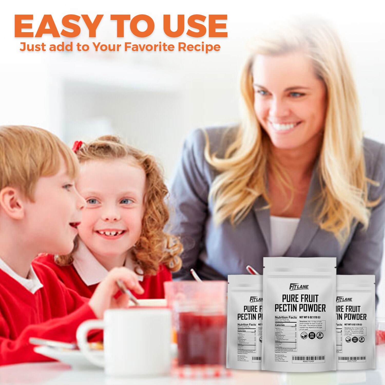 Pure Fruit Pectin Powder. No Sugar or Extra Additives. Natural, Vegan ...