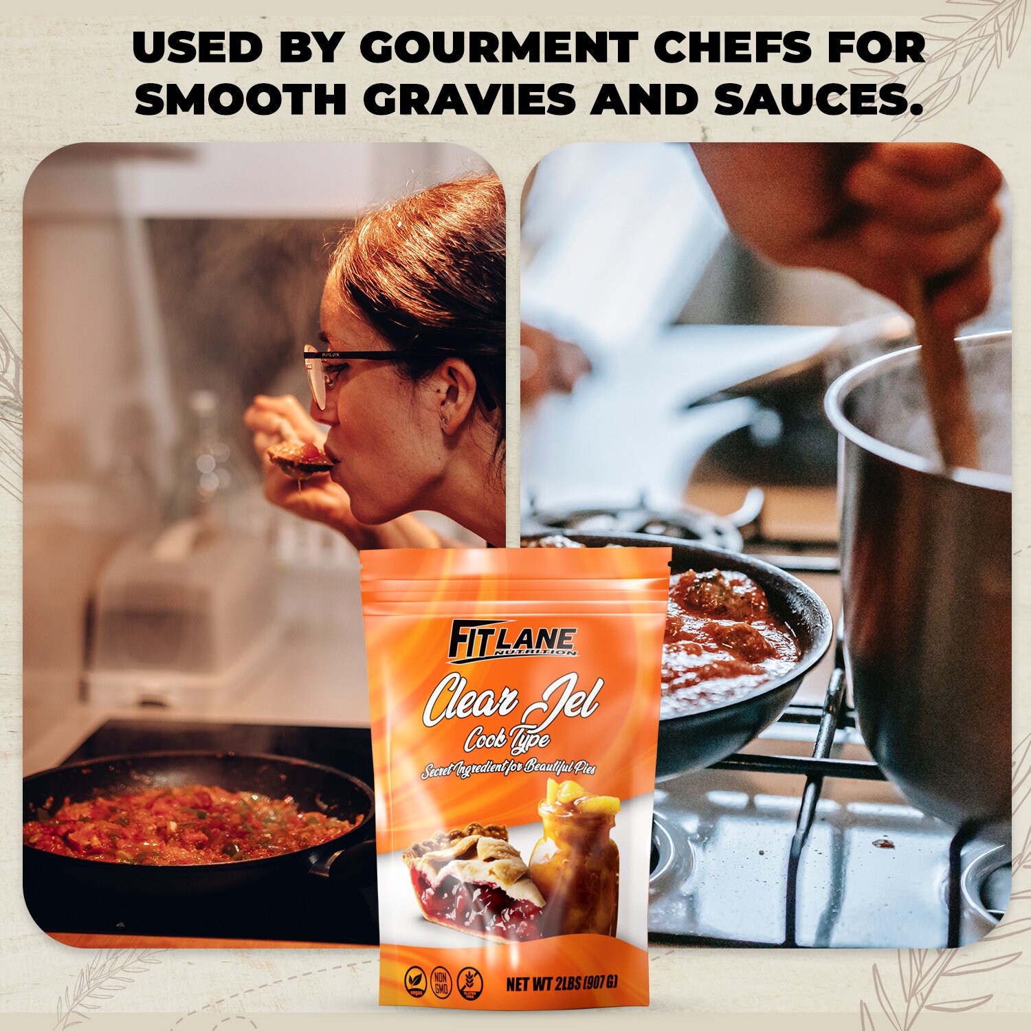 Clear Jel Cook Type Powder for Canning, Cooking and Pie Filling. 2 LB ...