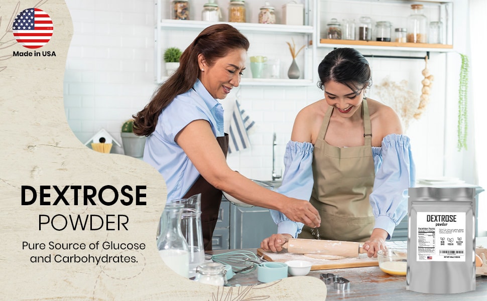 Bulk Dextrose Powder, Pure Source of Glucose and Carbohydrates, Food ...