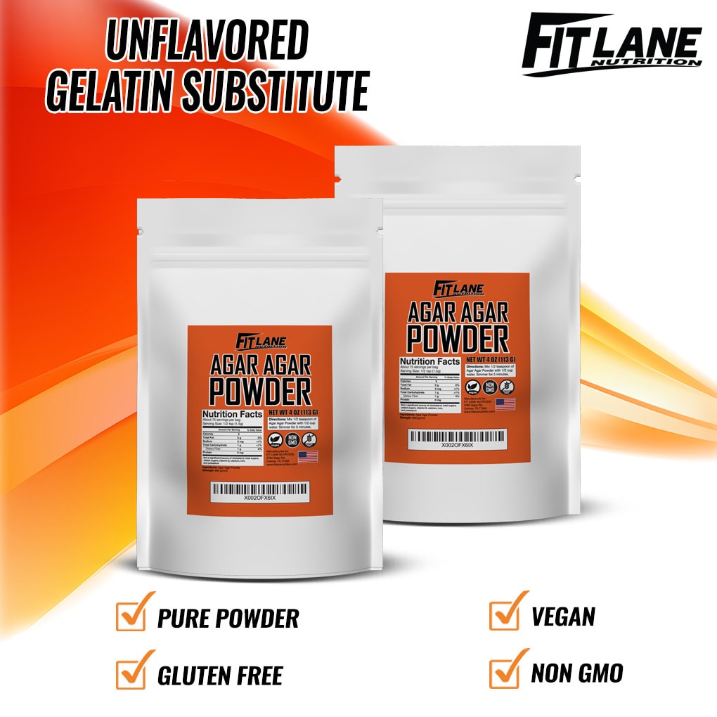 Agar Agar Powder. Vegan (vegetarian) Gelatin. Non GMO, Gluten Free and ...
