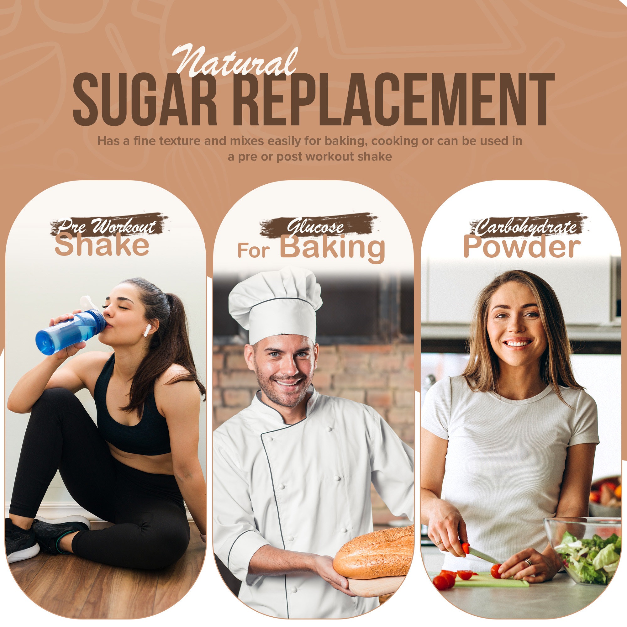 Bulk Dextrose Powder, Pure Source of Glucose and Carbohydrates, Food ...