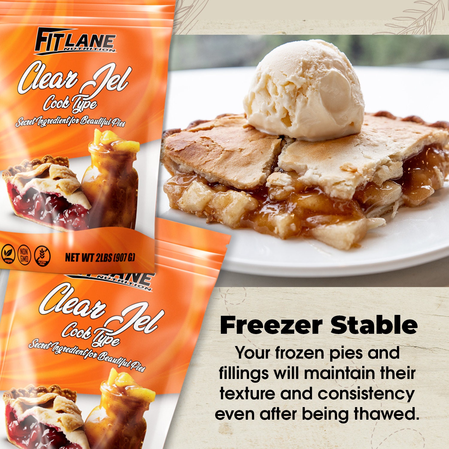 Clear Jel Cook Type Powder for Canning, Cooking and Pie Filling. 2 LB ...