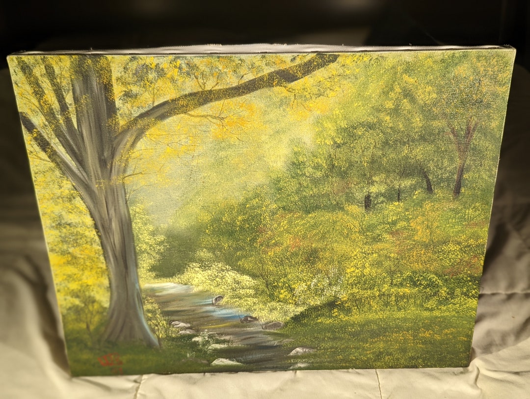 Impressionist Oil or Acrylic Landscape Painting on Stretched Canvas ...