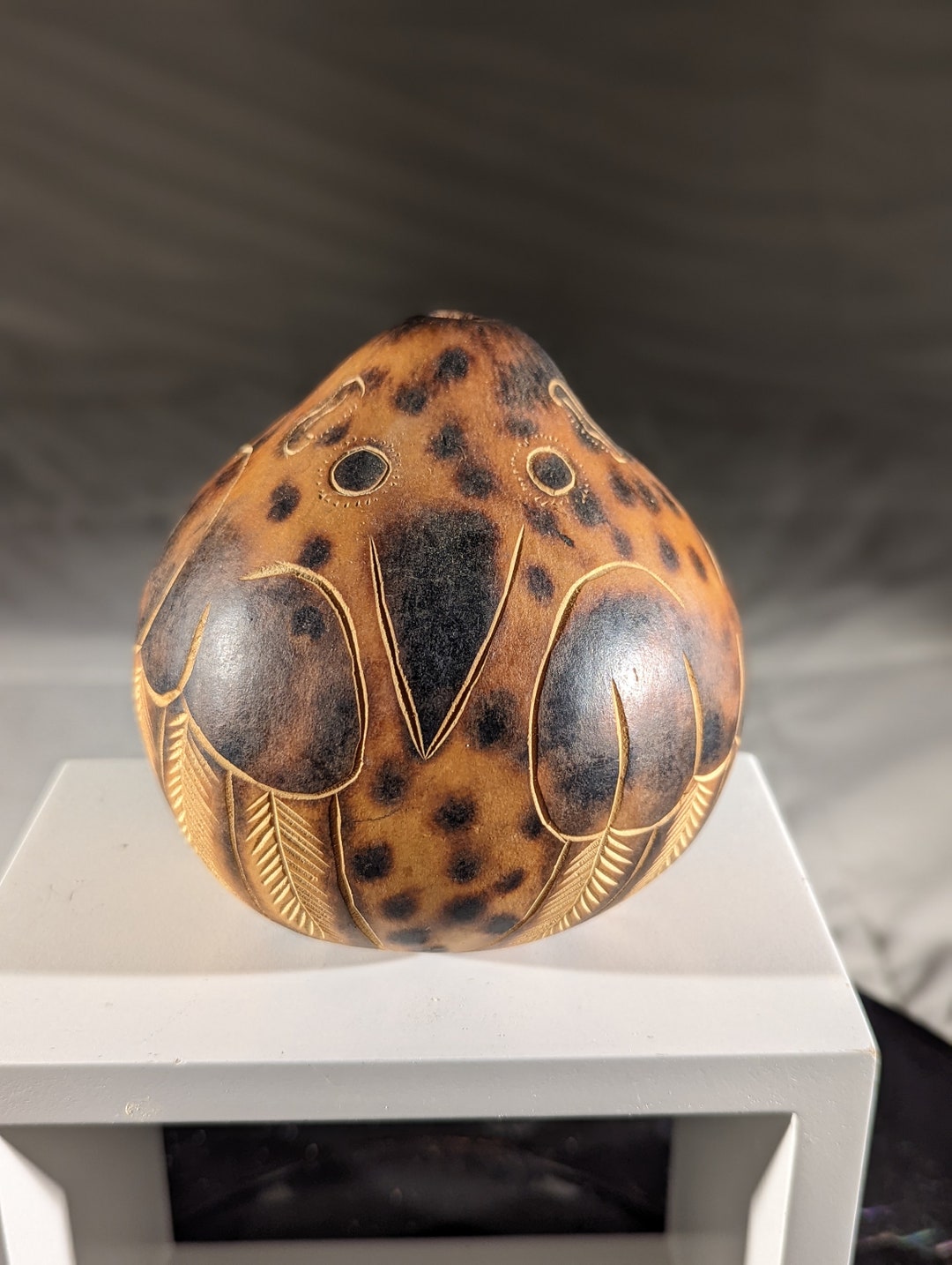 Peruvian Gourd Art. Carved Bird Gourd Art From Peru. Indigenous South ...