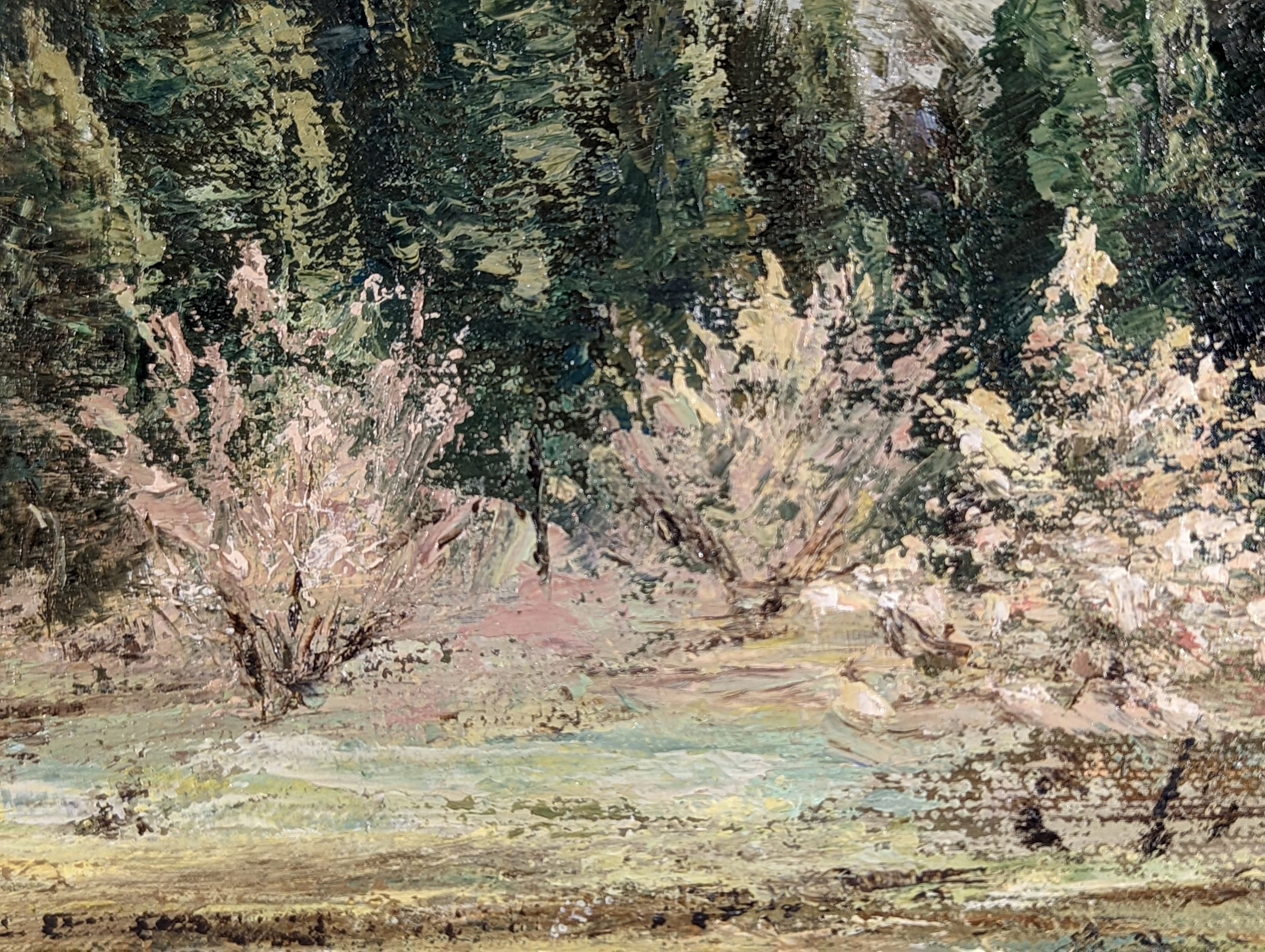 Original Impressionist Painting of Mountain Lake Landscape. Large ...