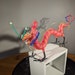 Chinese Dragon Wireframe Sculpture. Posable Multicolored Asian Dragon ...