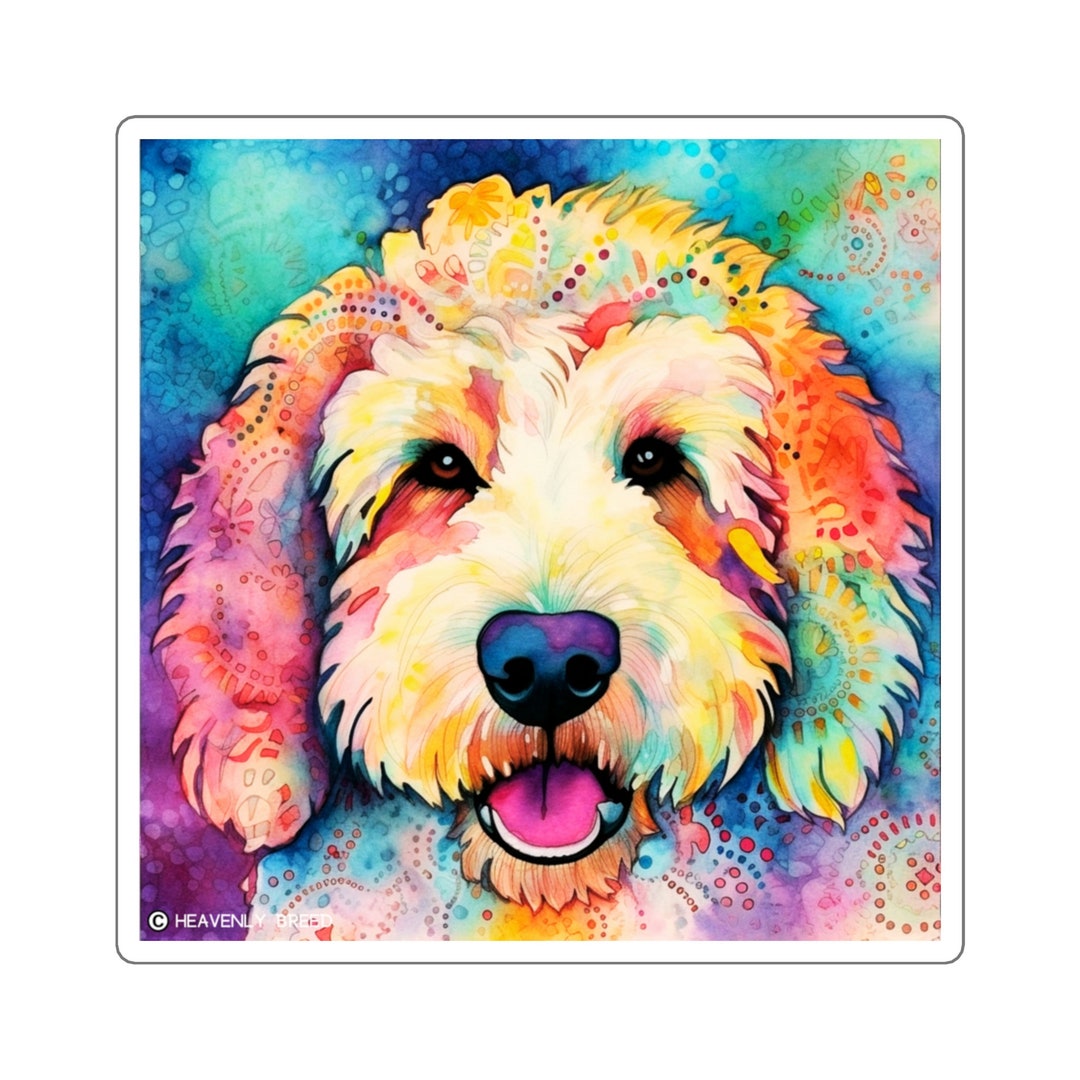 Goldendoodle Sticker, Golden Doodle, Sticker Gift, Journal Sticker ...