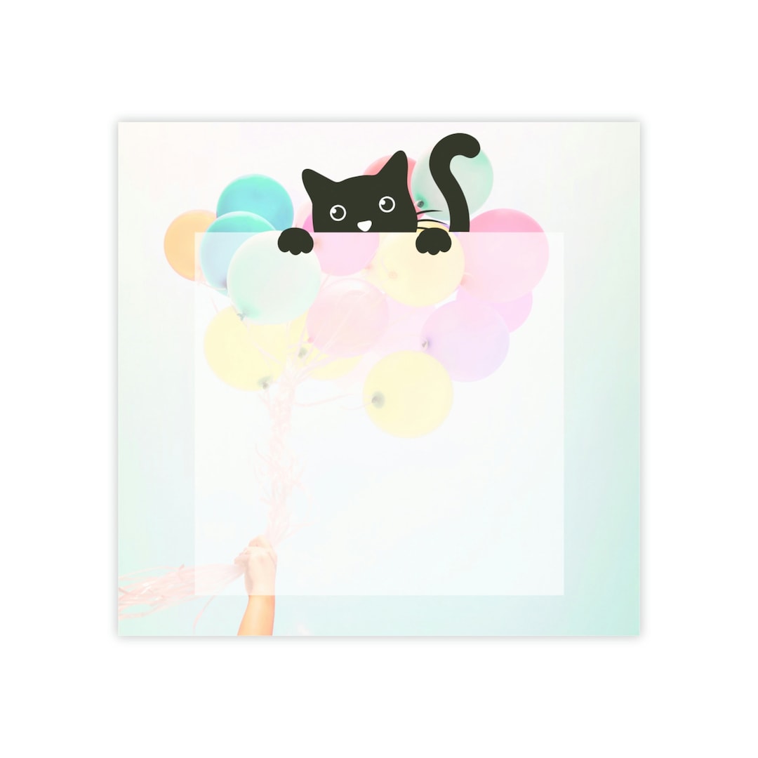 Easter Balloons Notes, Cat Lover Post-it®, Note Pads, Love Balloons ...