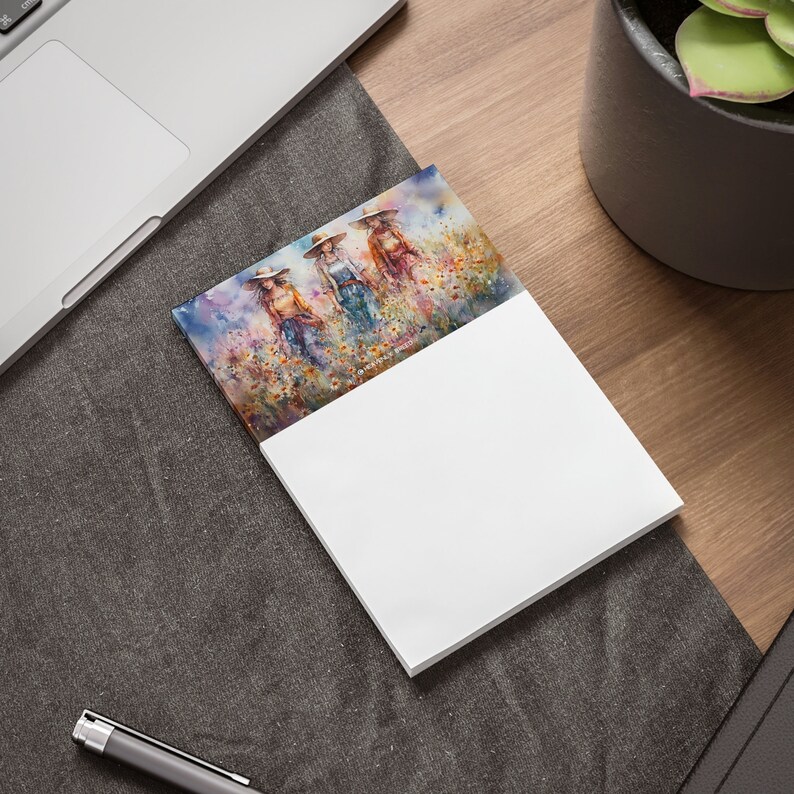 Cowgirl Friends Post-it®, 4x6 Note Pad, Farmer Gift, Rancher Note Pad ...