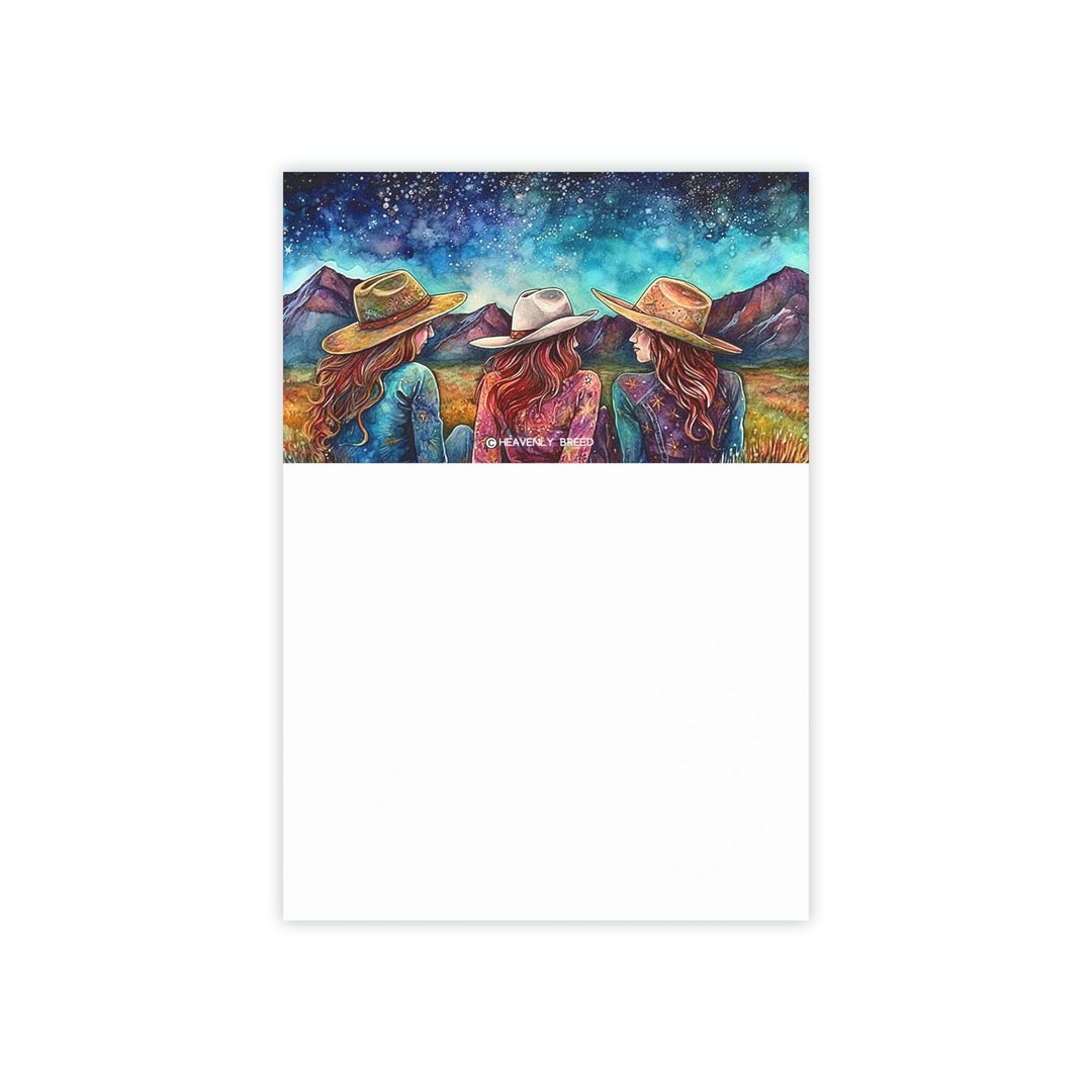 Cowgirl Friends Post-it®, 4x6 Note Pad, Farmer Gift, Rancher Note Pad ...