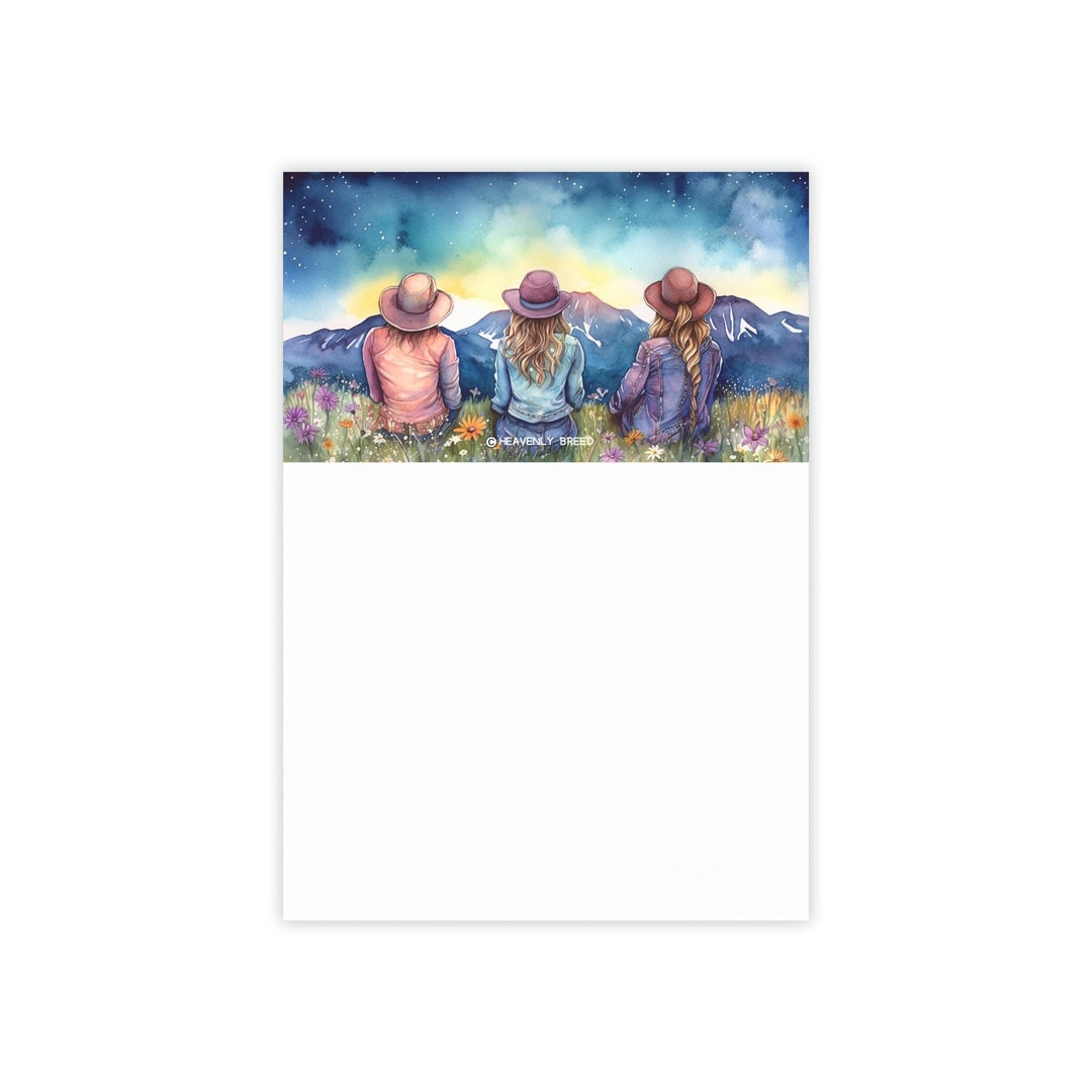 Cowgirl Friends Post-it®, 4x6 Note Pad, Farmer Gift, Rancher Note Pad ...