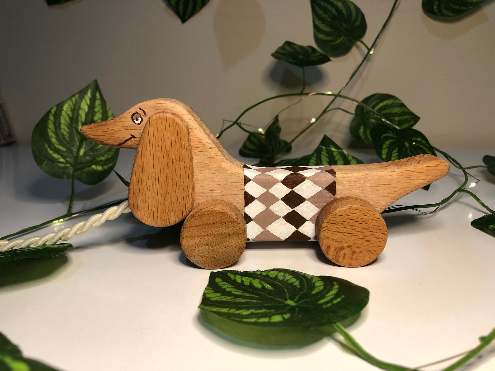 Wooden Sausage Dog Wooden Dashshund Dog Pull Along Toy - Etsy