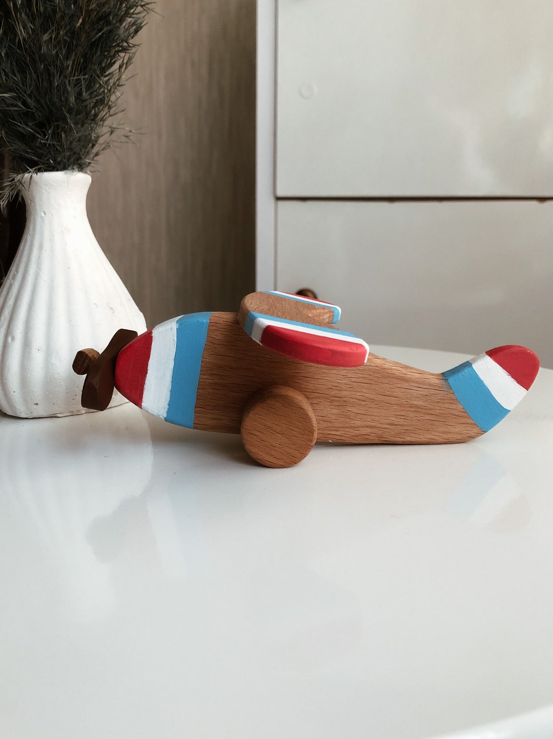 Wooden Plane, Wooden Toy Airplane, Handmade Toy, Ecofriendly Toy ...
