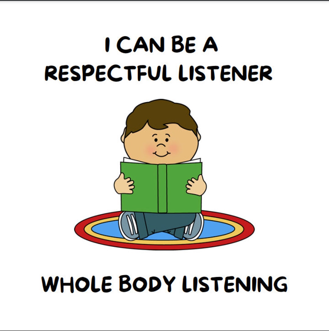 Whole Body Listening - Social Story - Etsy