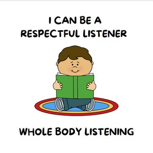 Whole Body Listening - Social Story - Etsy