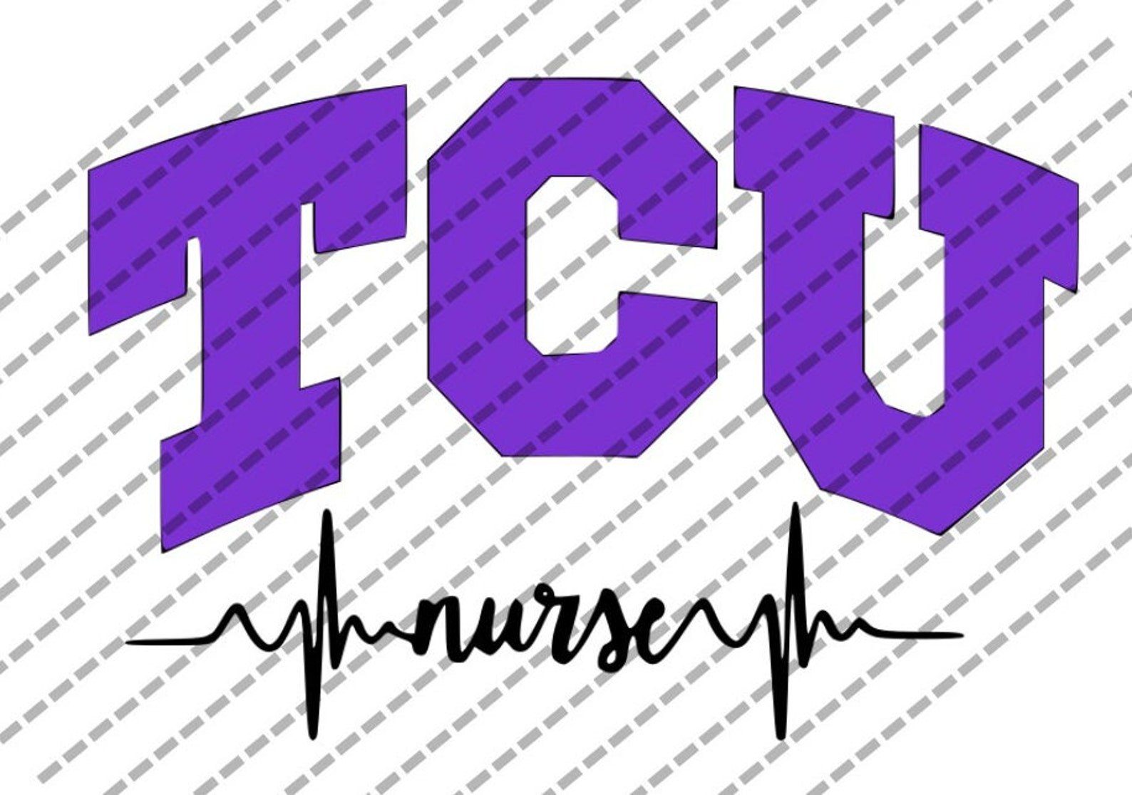 TCU Nursing SVG Digital Download - Etsy