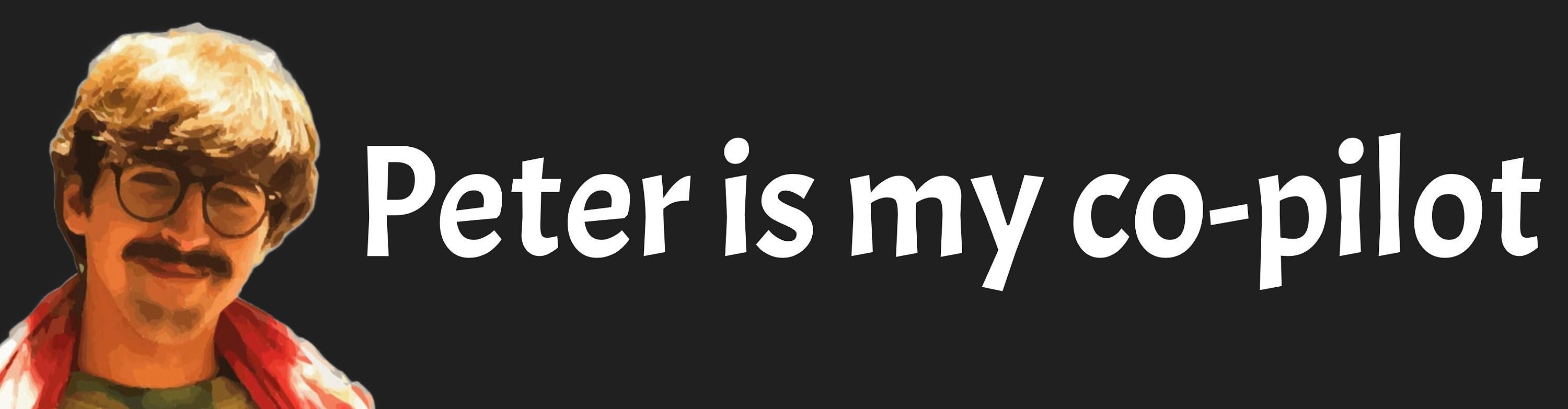 Peter is My Co-pilot Bumper Sticker - Etsy