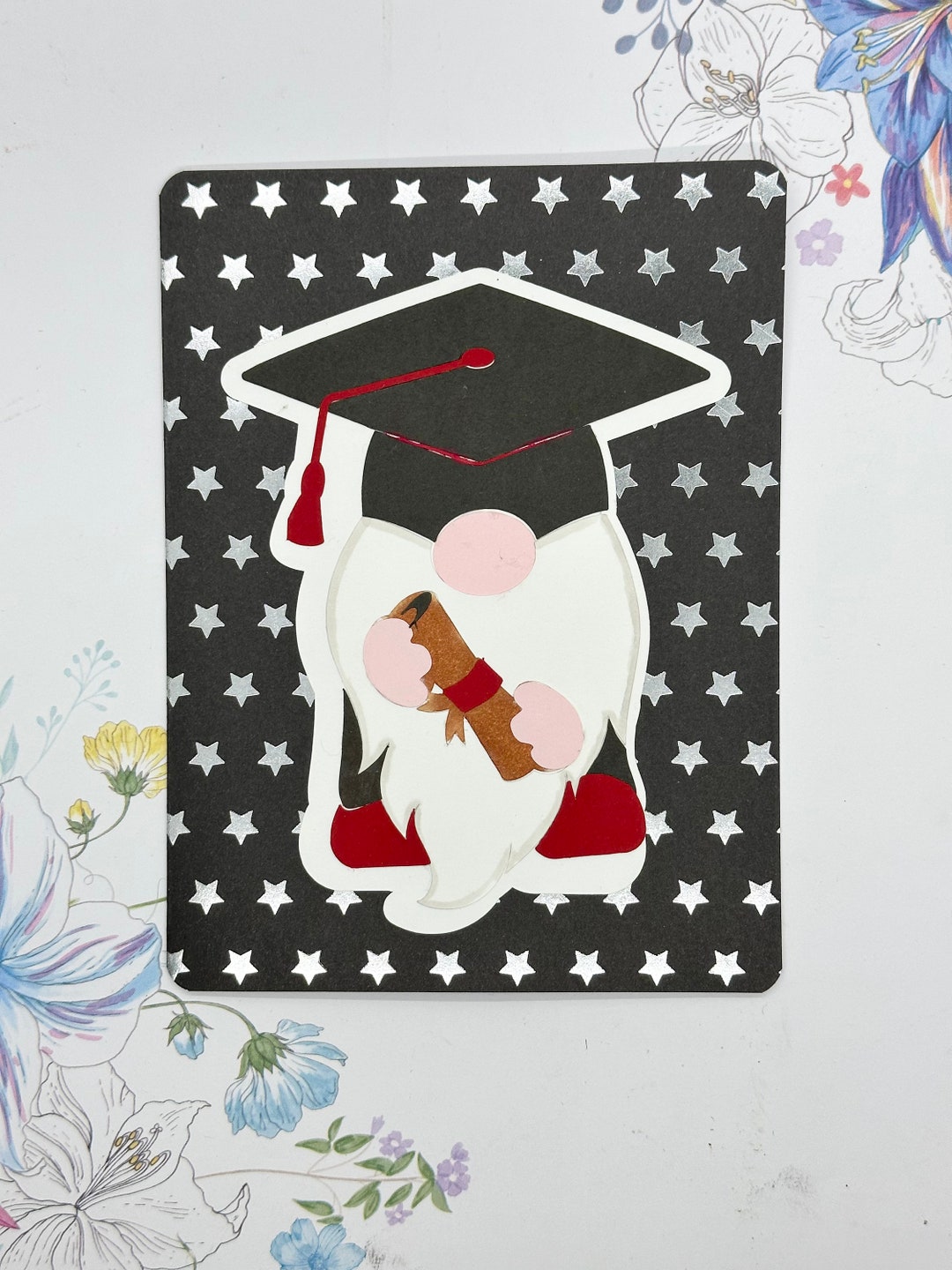 Graduation Gnome Card - Etsy