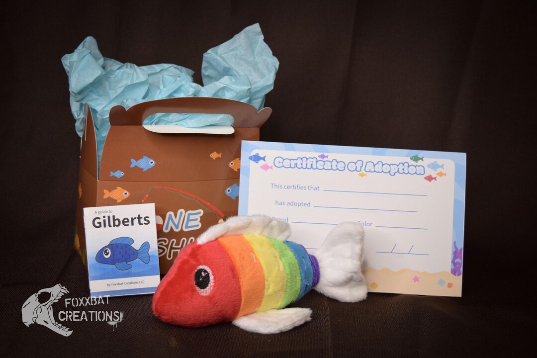 Martha - Gilbert Fish Adoptable Plush Furry Friend - Etsy