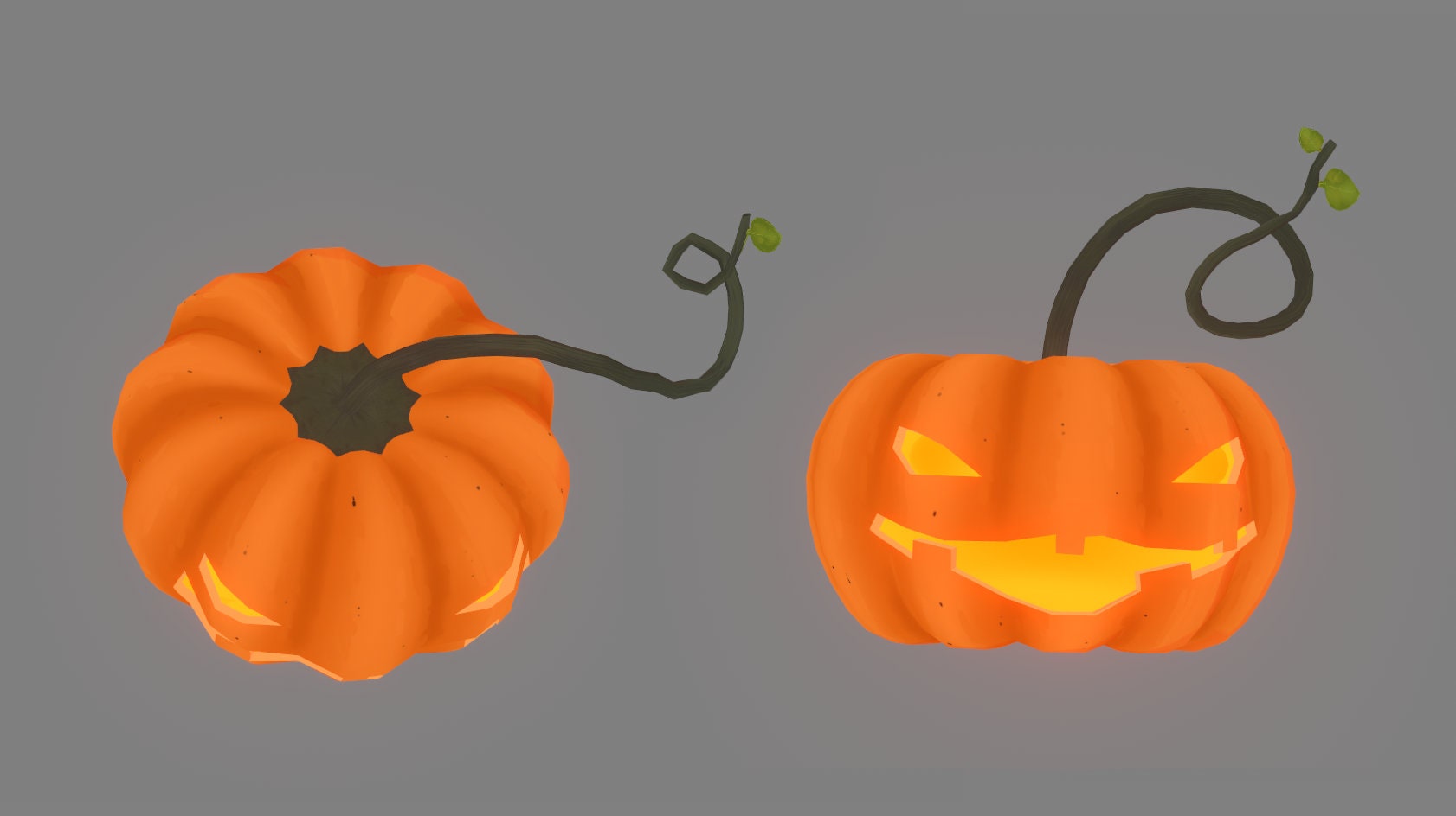Pumpkin Jack O'lantern Vtuber - Premade 3d Avatar for Vseeface - Etsy