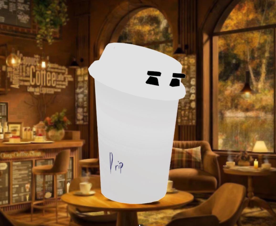 Coffee Cup Vtuber - Ready to Use 3d Model - VRM File That Works With ...