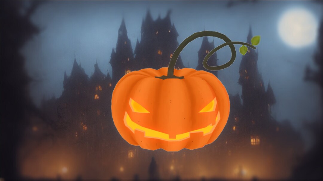 Pumpkin Jack O'lantern Vtuber - Premade 3d Avatar for Vseeface - Etsy