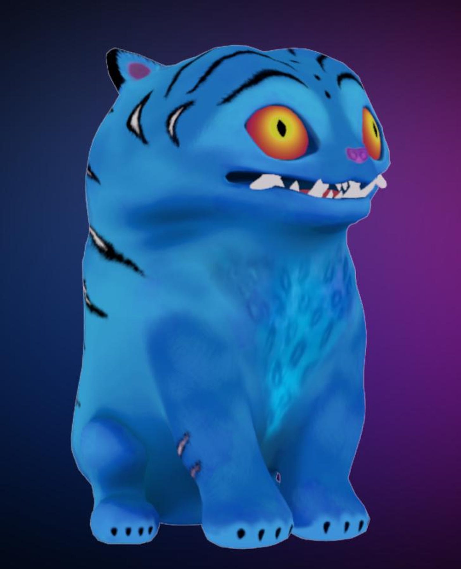 Derpy Tiger 3d Vtuber Model - Ready to Use - Multiple Colors - VRM ...