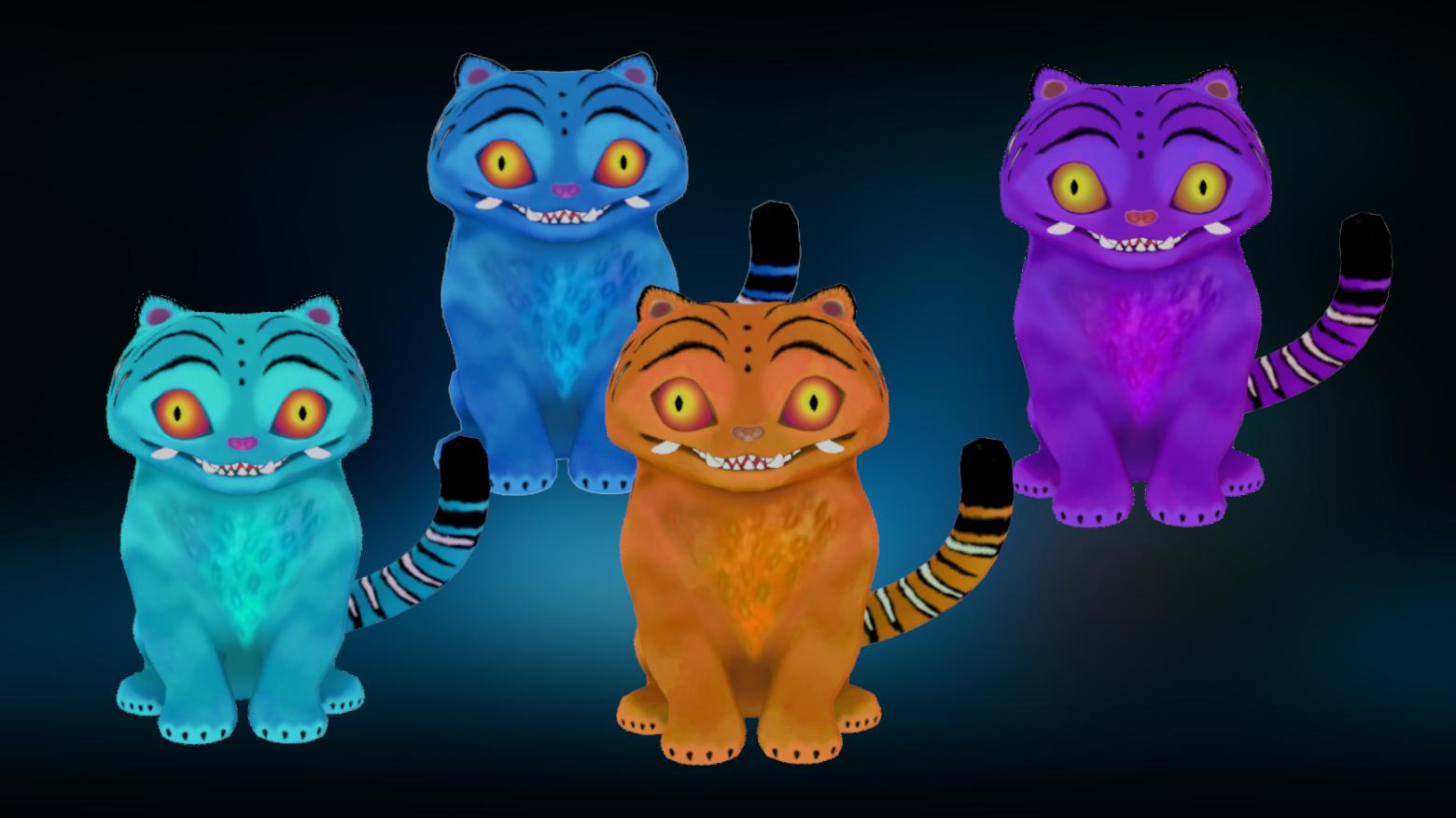 Derpy Tiger 3d Vtuber Model - Ready to Use - Multiple Colors - VRM ...