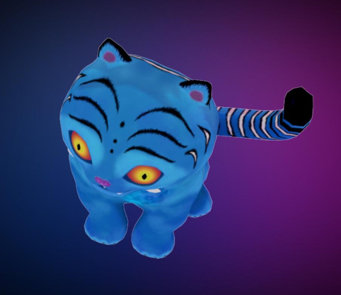 Derpy Tiger 3d Vtuber Model - Ready to Use - Multiple Colors - VRM ...